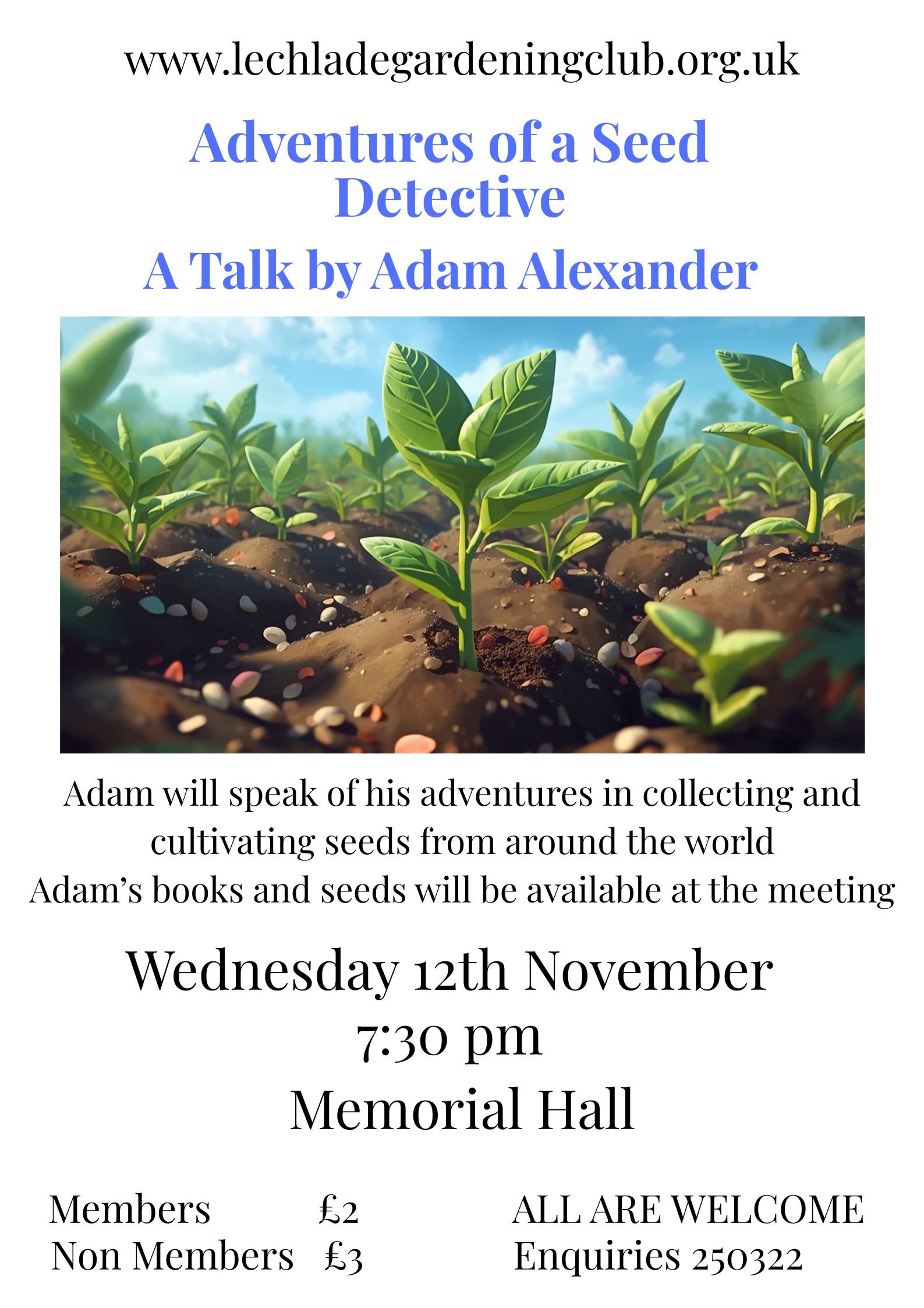 Adventures of a Seed Detective - Wednesday 12th November 2025 ...